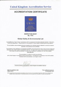 UKAS Certificate 2014 - Global Environmental